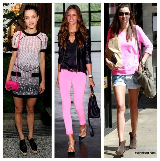 Give Girly Neon Pink an Edgy Twist: Three Stylish Looks Teach Us How to ...
