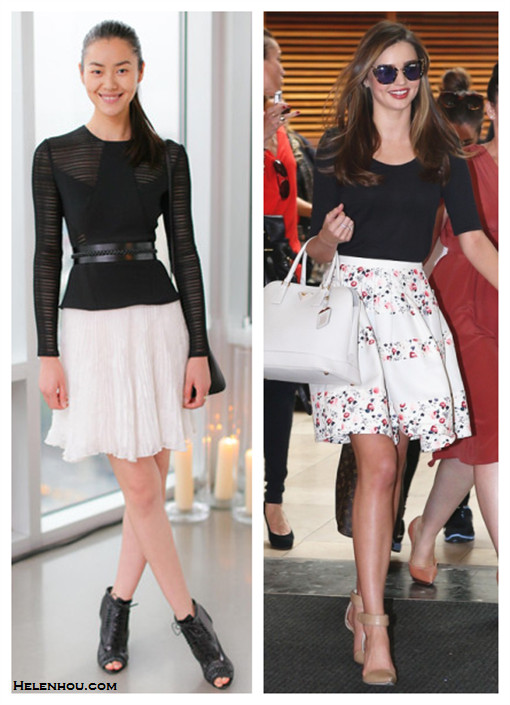 Summer Flare: Black Top & White Skirt – Helen's Life & Style